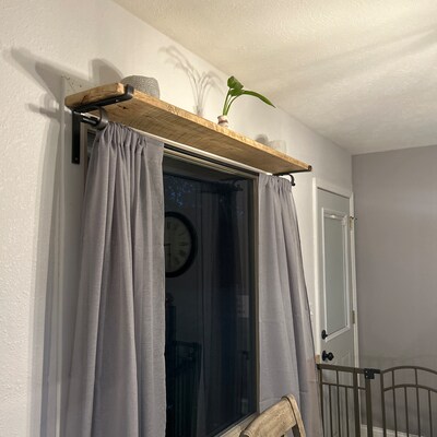 Shelf Bracket With Curtain Rod Holder, SOLD INDIVIDUALLY, Shelf and ...