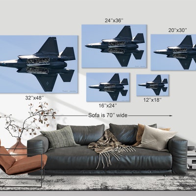 Landscape Canvas Print Size Guide Mockup, Canvas Size Guide Mockup ...