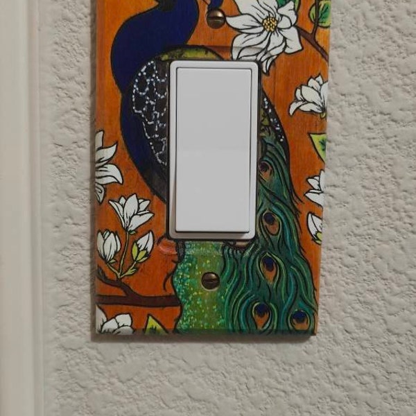 Hand Painted Tarot Card Light Switch Cover the Moon Lightswitch Cover ...