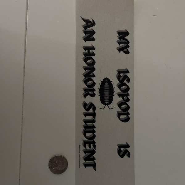 Isopod Honor Student | Bumper Sticker - Etsy