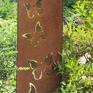 Edelrost Figur Dame, Gartendeko, Frau, steckbar, Gartendeko, rost, Deko ...