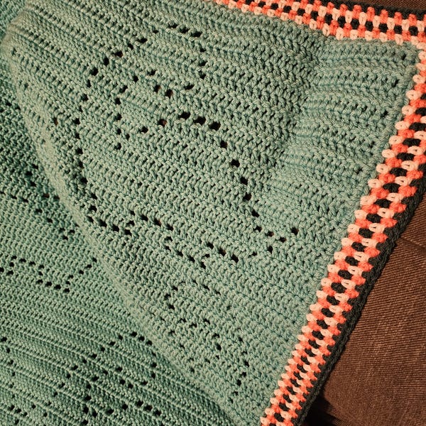 Littlefoot Blanket | Filet Crochet Blanket Pattern | Baby Blanket ...