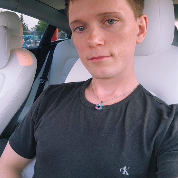 Transgender Pride Pendant Necklace, Chainmail Love Knot, Trans Pride ...