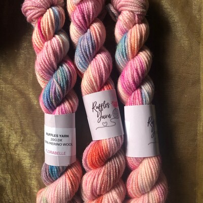 Autumn Shades Ruffles Scrapcake, 150g Ruffles Hand Dyed Yarns, DK Yarn ...