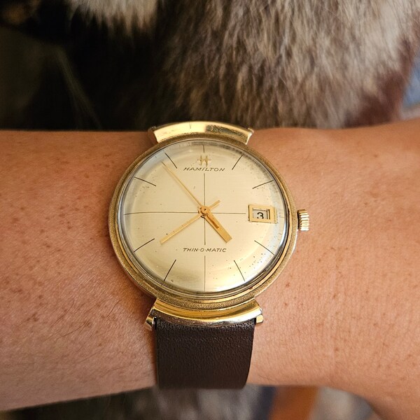 1963-1969 Hamilton Lord Lancaster C Wrist Watch. 10K Goldfilled White ...