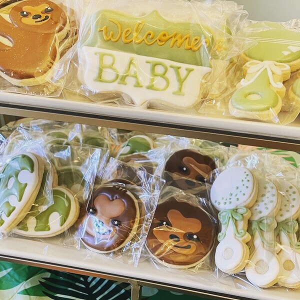 Sloth Baby Shower Cookies - Etsy