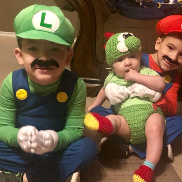 Yoshi Inspired Baby Photo Prop Set Hat, Diaper Cover, Booties * Newborn ...