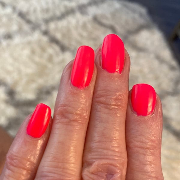 SHOCKING Neon Pink Nail Polish - Etsy