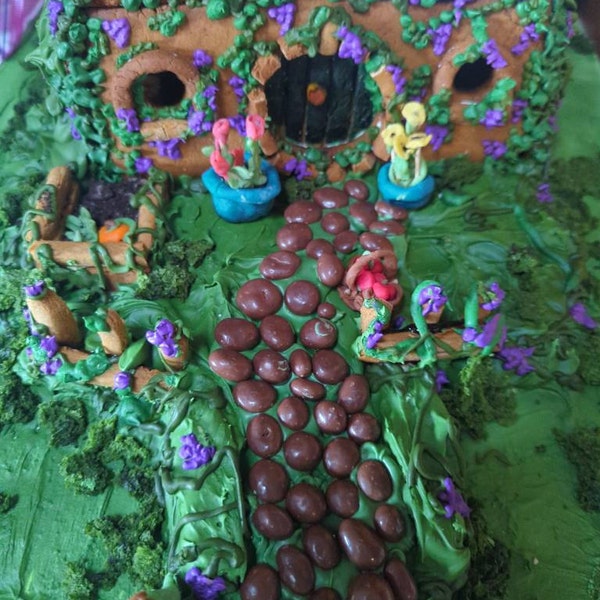 Gingerbread House Kit, the Hobbit Cutting Files With Recipe Gingerbread ...