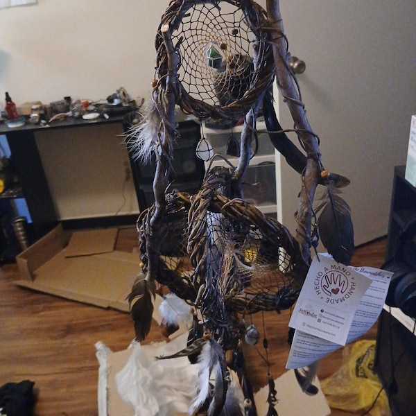Crystal Dream Catchers Shamanic Art, Dreamcatcher Protection, Amethyst ...