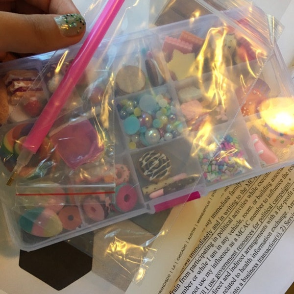 100 Pieces Mixed Flatback Sweet Treats Food Desserts Kawaii Cabochons ...