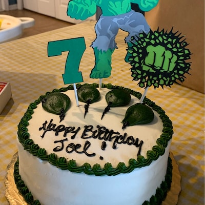 3pc Set Hulk Caketopper/centerpieces - Etsy
