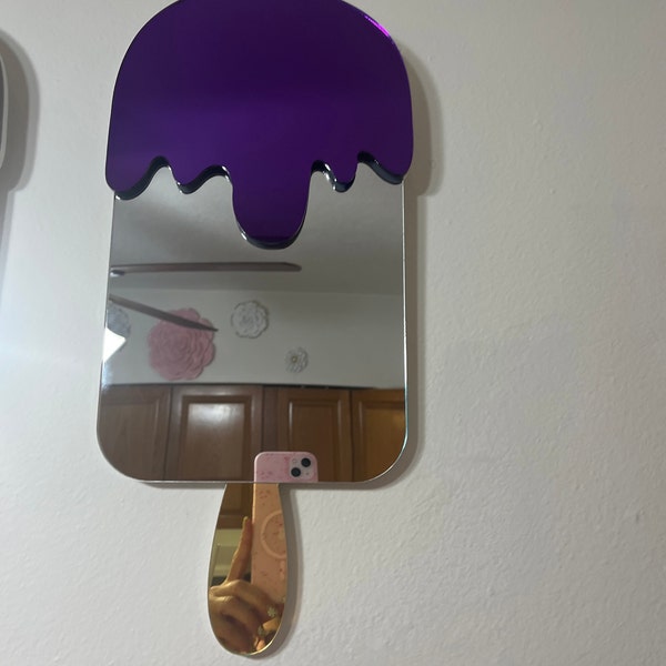 Pop Wave Mirror Wall Art, Modern Wall Mirror, Cool Mirror, Different ...