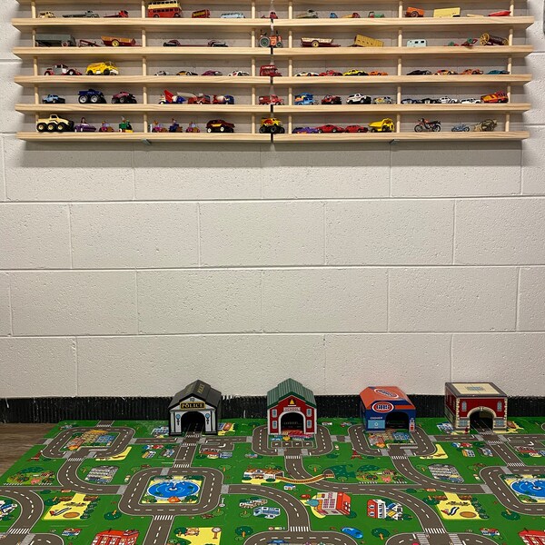 Hand Crafted Toy Car Shelf Compatible With Hot Wheels and Match Box ...