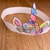 Unicorn Paper Crown Coloring Printable Kids Craft Unicorn Princess ...