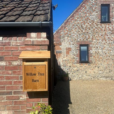 Extra Large Oak Letter Box - Etsy UK