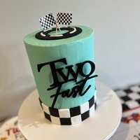 Two Fast Cake Topper or Charm Various Sizes & Colours - Etsy
