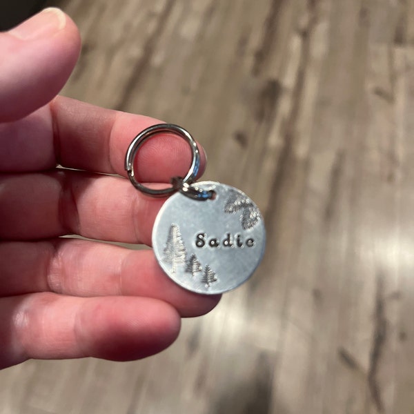 Custom ID Dog Tag, the Bindey, Hand Stamped Dog Tag, Tag for Dog, Tag ...