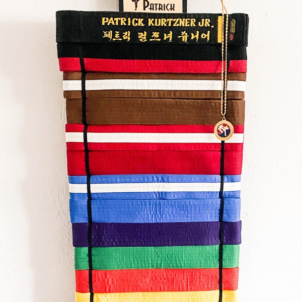 Karate Belt Keychain, Martial Arts Accessory, Custom Belt Rank Color ...