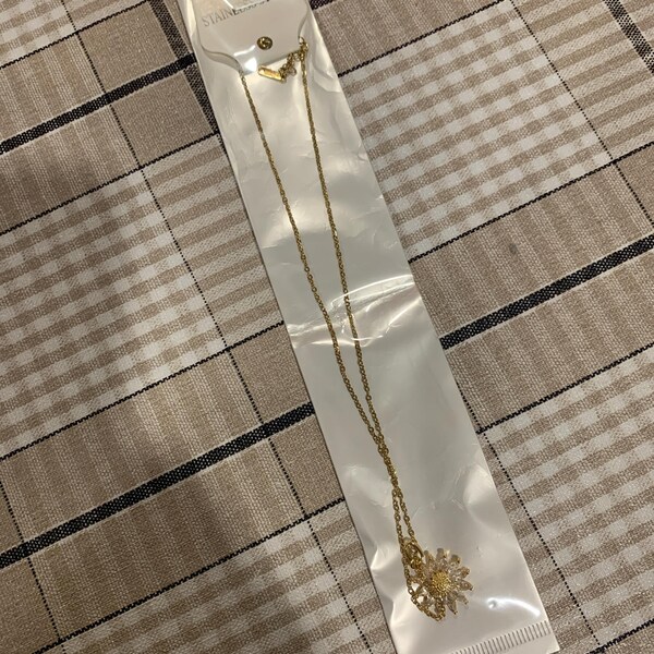 Gold Spinning Clover (type #1) Necklace With Cubic Zirconia – Anxiety ...