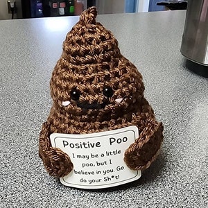 Emotional Support Poo/handmade Crochet Poo/custom Poo Gift/christmas ...