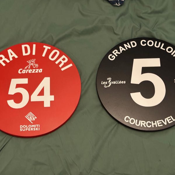 Custom Ski Piste Marker Sign: Hand-painted Alpine Decor - Etsy UK
