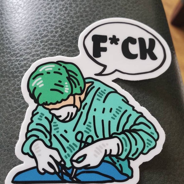 F*CK Sticker,surgeon Sticker,doctor Sticker,veterinarian Sticker ...