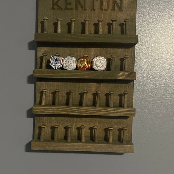 Personalized Championship Ring Display - Sports Ring Display - Baseball ...