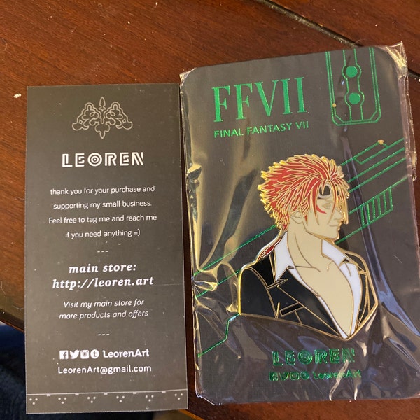Final Fantasy VII Remake / FF7R - Hard Enamel Pin - Etsy