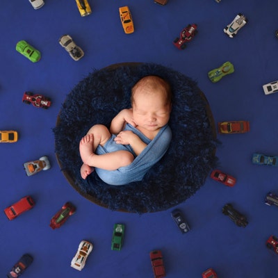 Blue Matchbox Cars Newborn Digital Backdrop, Boy Digital Backdrop, Baby ...