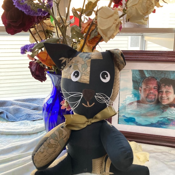 Memory Cat/kitten/kitty/stuffed Animal/custom Made/from Shirt/in Memory ...