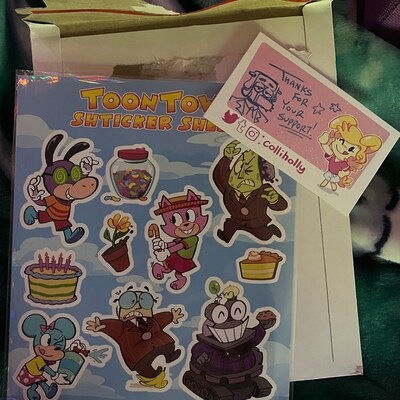 Toontown Die Cut Vinyl Sticker Sheet 6.5 X 5.5 10 Stickers Total - Etsy