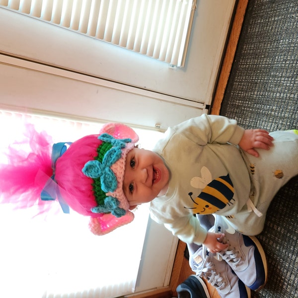 Trolls Poppy Outfit for Birthday Party, Handmade Princess Poppy Costume ...