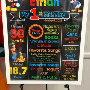 ANY AGE Editable Car Chalkboard Poster Milestone Chart - Etsy