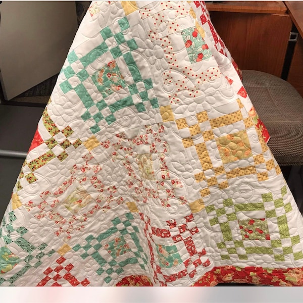 9-patch Square Dance Quilt Pattern PDF QLD215 - Etsy