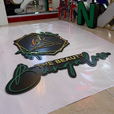 Backlit Company Sign, 3d Led Logo Custom Signage, Metal Light Custom ...