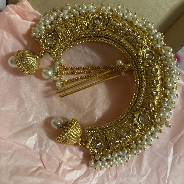 Long Gold Plated Matar Mala Necklace/indian Long Necklace/pakistani ...