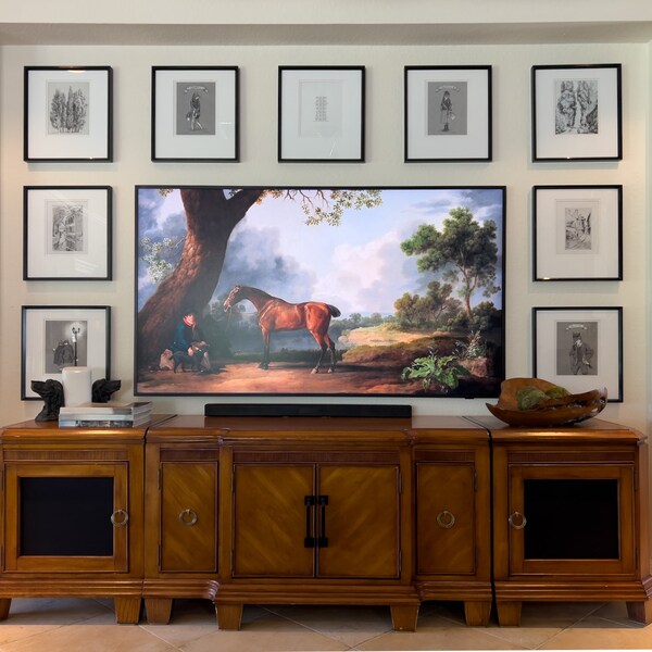 British Lord on Horse With Hunting Dogs Print, Oil Painting, Horse ...