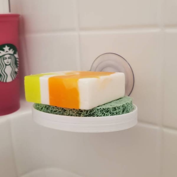 Suction Cup | Soap | Holder | Shower Soap Dish | Soap Saver | Draining ...