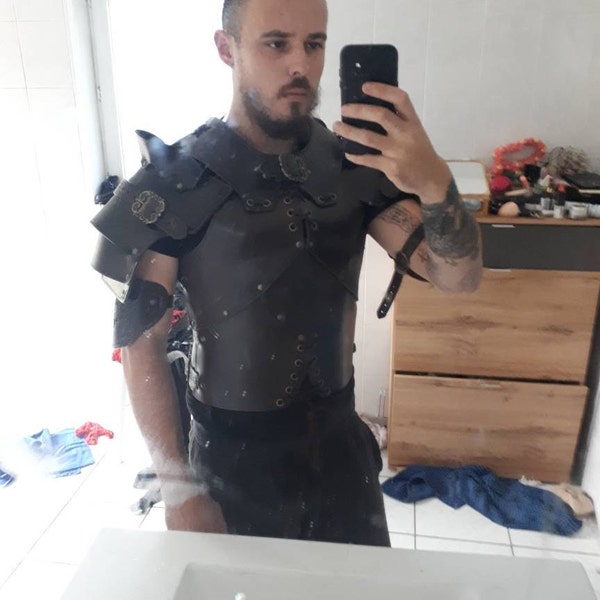 Rogue Leather Armor Chest Piece - LARP Costume. - Etsy