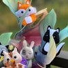Finger Puppet Set With Safari, Woodland Animals Elephant, Meerkat, Owl ...