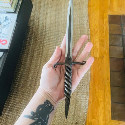 Dagger Style Letter Opener Hand Forged Blacksmith Made Ohio Made - Etsy