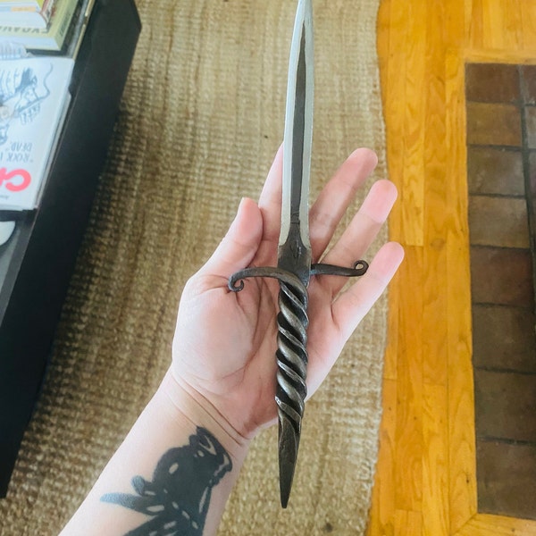 Dagger Style Letter Opener Hand Forged Blacksmith Made Ohio Made - Etsy