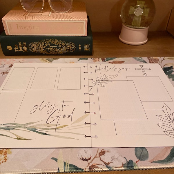 Faith Journal, 103 Printed Pages, Classic Happy Planner, Bible Study ...