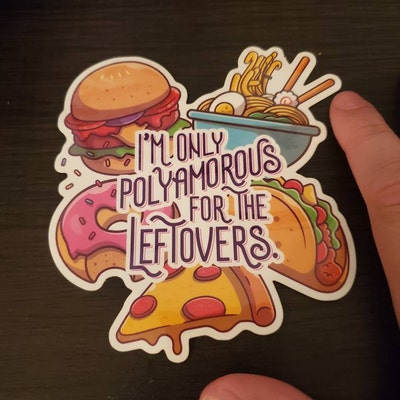 Normalize Polyamory Retro Vinyl Sticker - Etsy