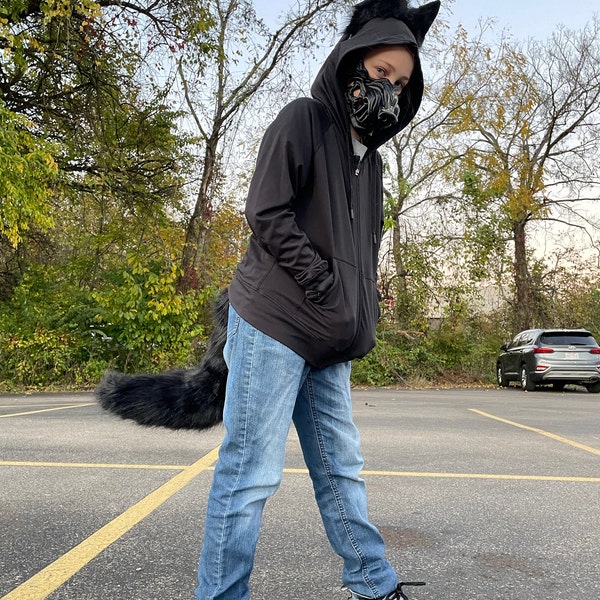 Snarling Wolf Mask - 3D Printed Demon Oni Half Mask - Etsy