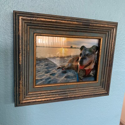 Dark Silver Brass 5x7 Stelliform Embossed Black Handmade Plastic ...