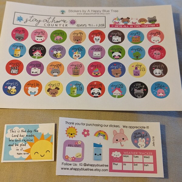 Happy Reading Book Weekly Habits Label Reminder Tracker Kawaii Planner ...