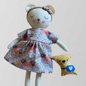 Doll Dress PDF Sewing Pattern and Tutorial for Studio Seren - Etsy
