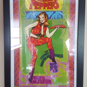 Red Hot Chili Peppers Pin-up Style Rock and Roll Concert Poster - Etsy